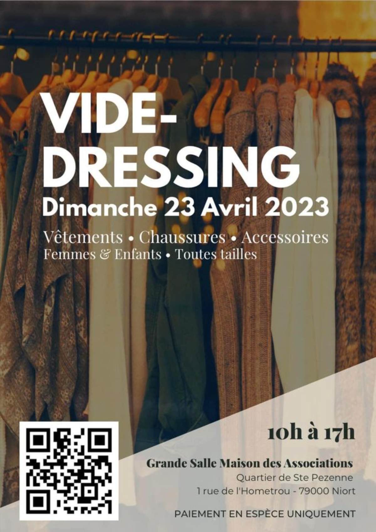 Un vide dressing ce dimanche 23 avril dans le quartier Sainte-Pezenne ...
